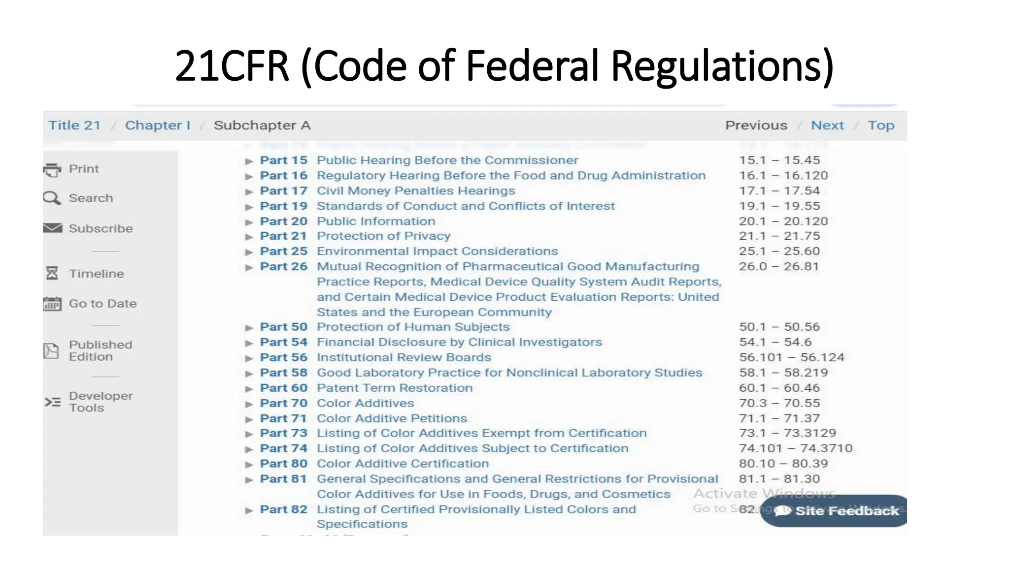 Code of Federal Regulations (CFR)...pptx