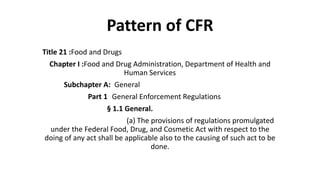 Code of Federal Regulations (CFR)...pptx