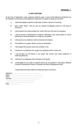 Code of Medical Ethics Regulations by Indian Medical Council | PDF