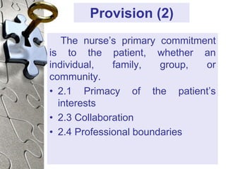 Code of nursing ethics | PDF