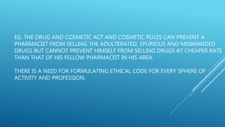 Code of pharmaceutical ethics | PPTX
