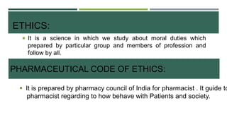 Code of pharmaceutical ethics.pptx | Pharmaceutical Industry | Industries