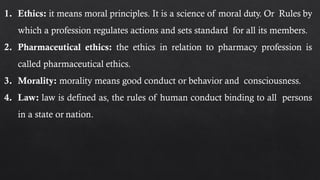 Code of pharmaceutical professional ethics | PDF
