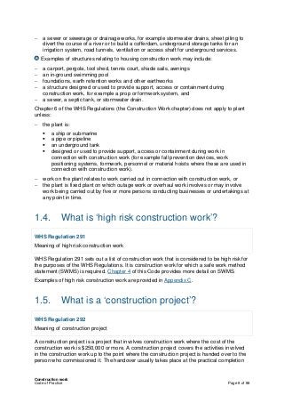 Code of practice - Construction work- Appendix C | PDF