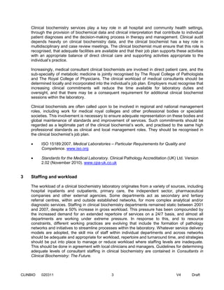 Code of practice for clinical biochemistry chemical pathologists | PDF