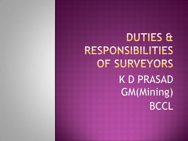 Code of practice for mine surveyors | PDF