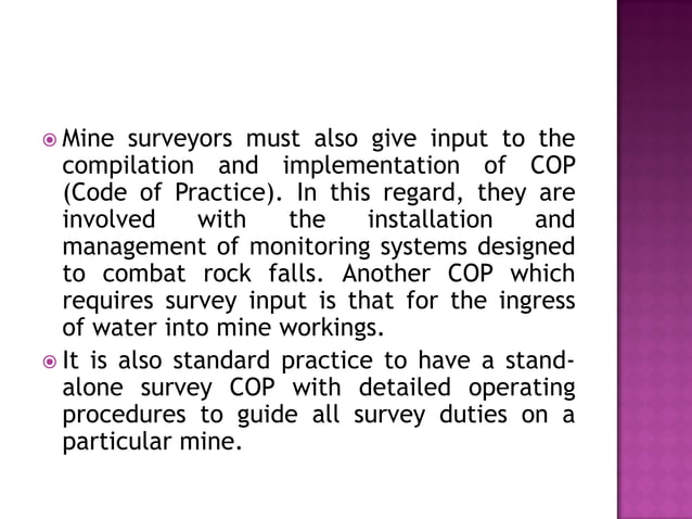 Code of practice for mine surveyors | PDF