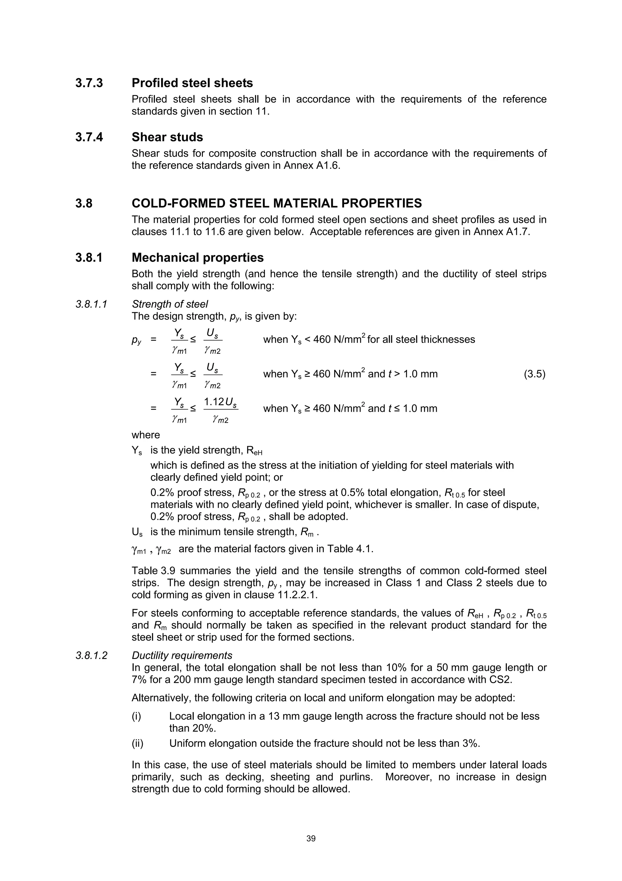 Code of practice for the structural use of steel, 2011 | PDF