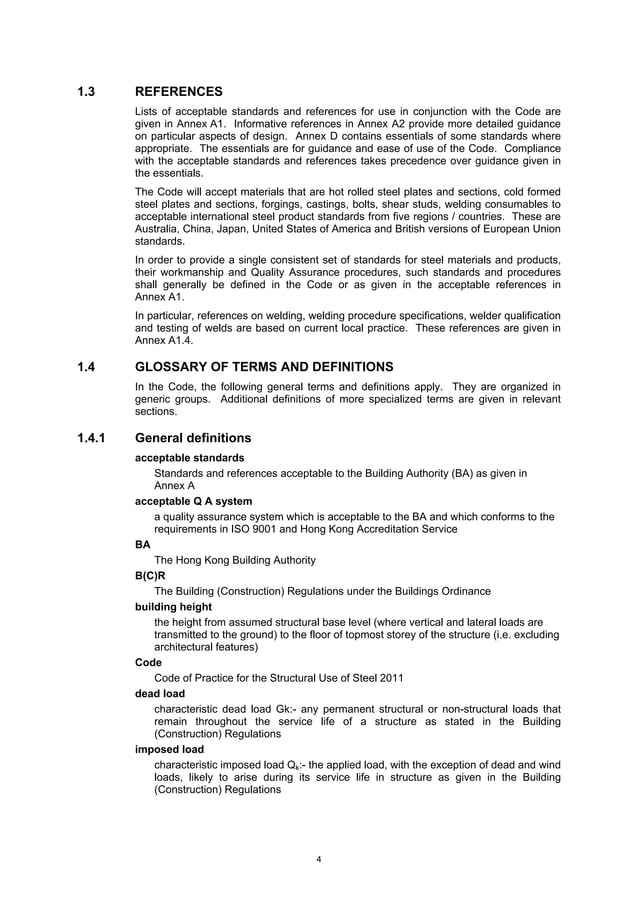 Code of practice for the structural use of steel, 2011 | PDF