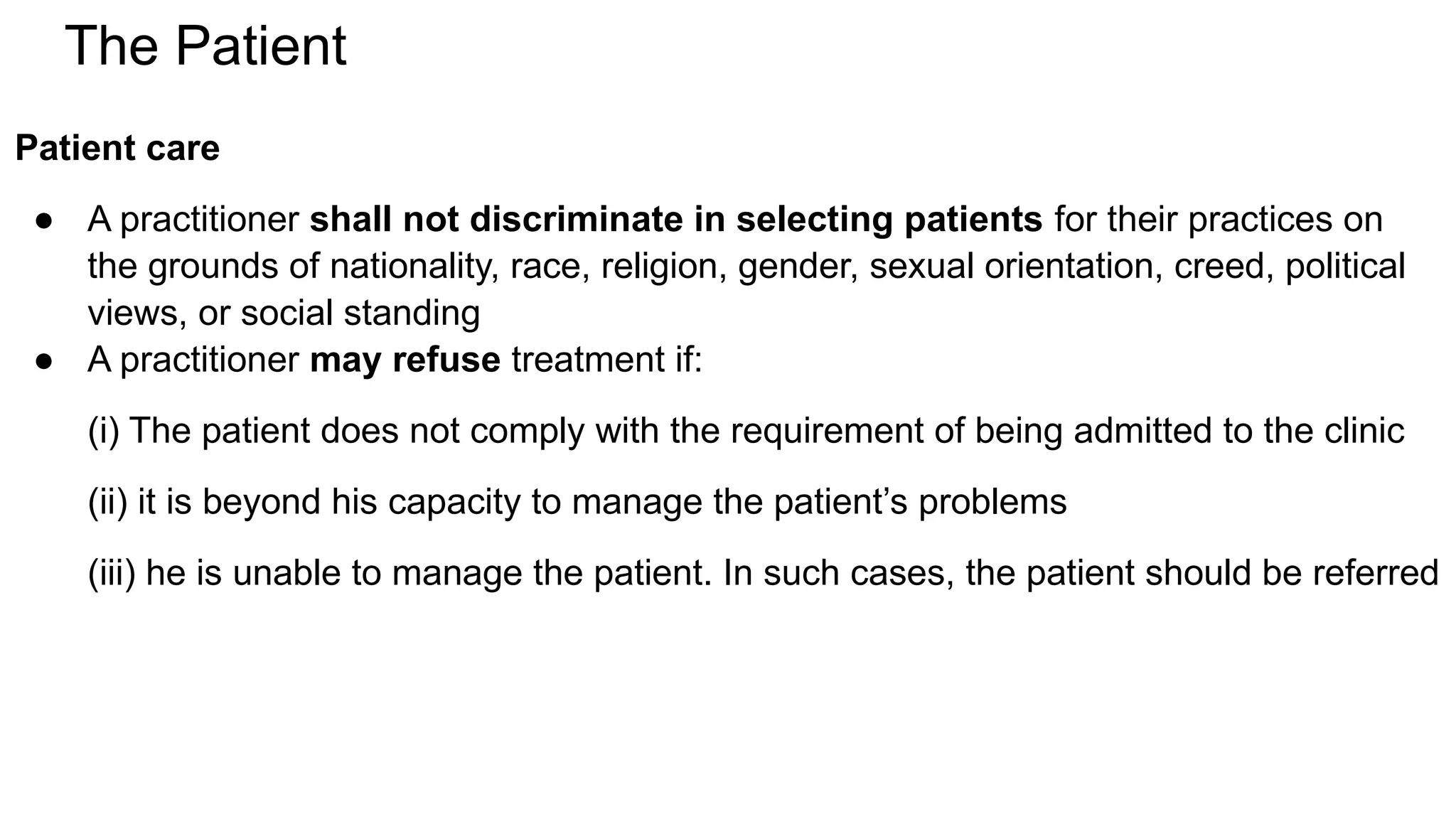 code of professional conduct in dentistry | PPTX