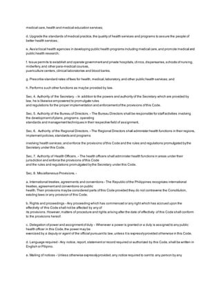 Code of sanitation | DOCX
