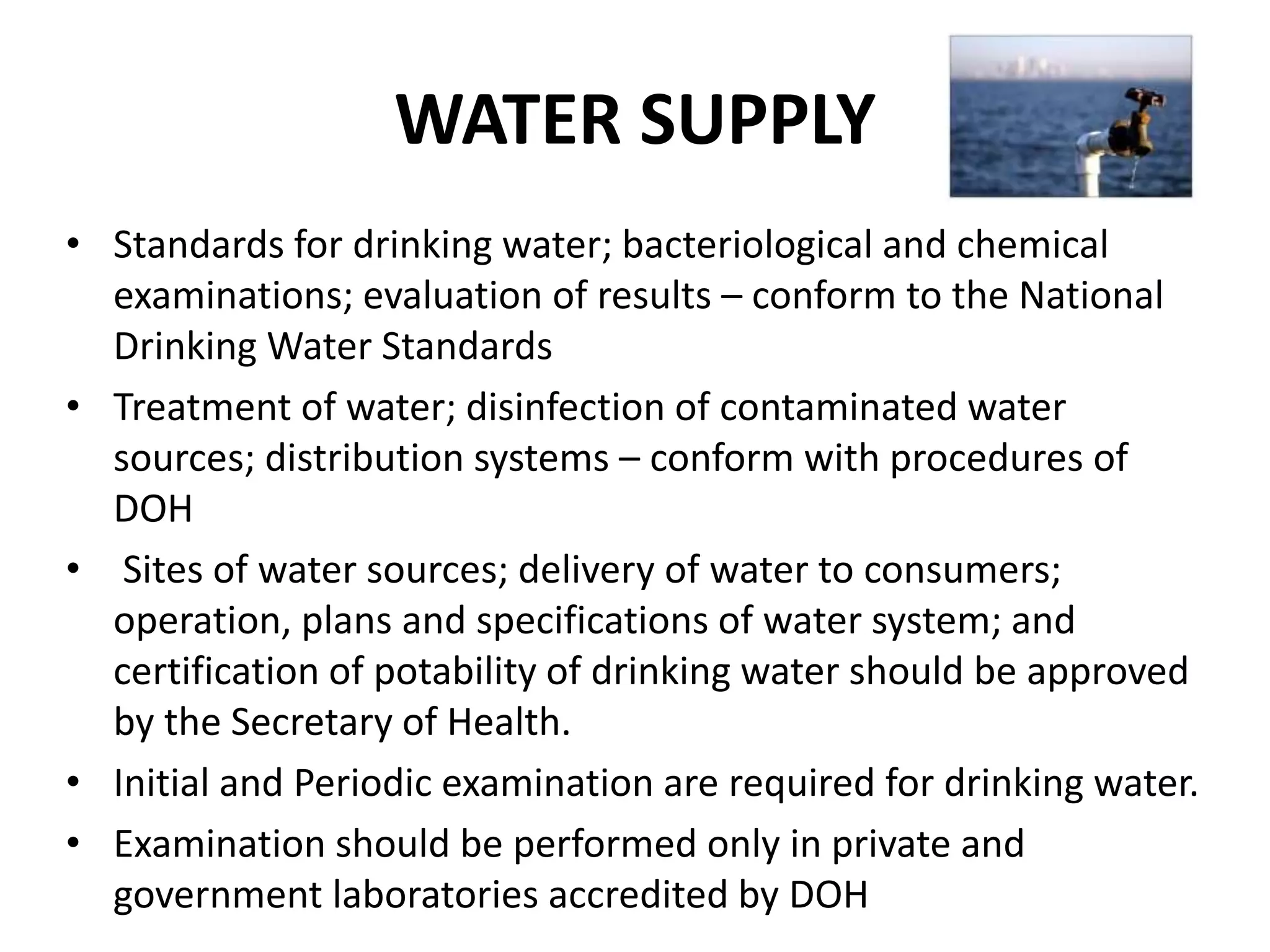 Code+on+sanitation+intro,+chaps+1 2 | PPT | Free Download