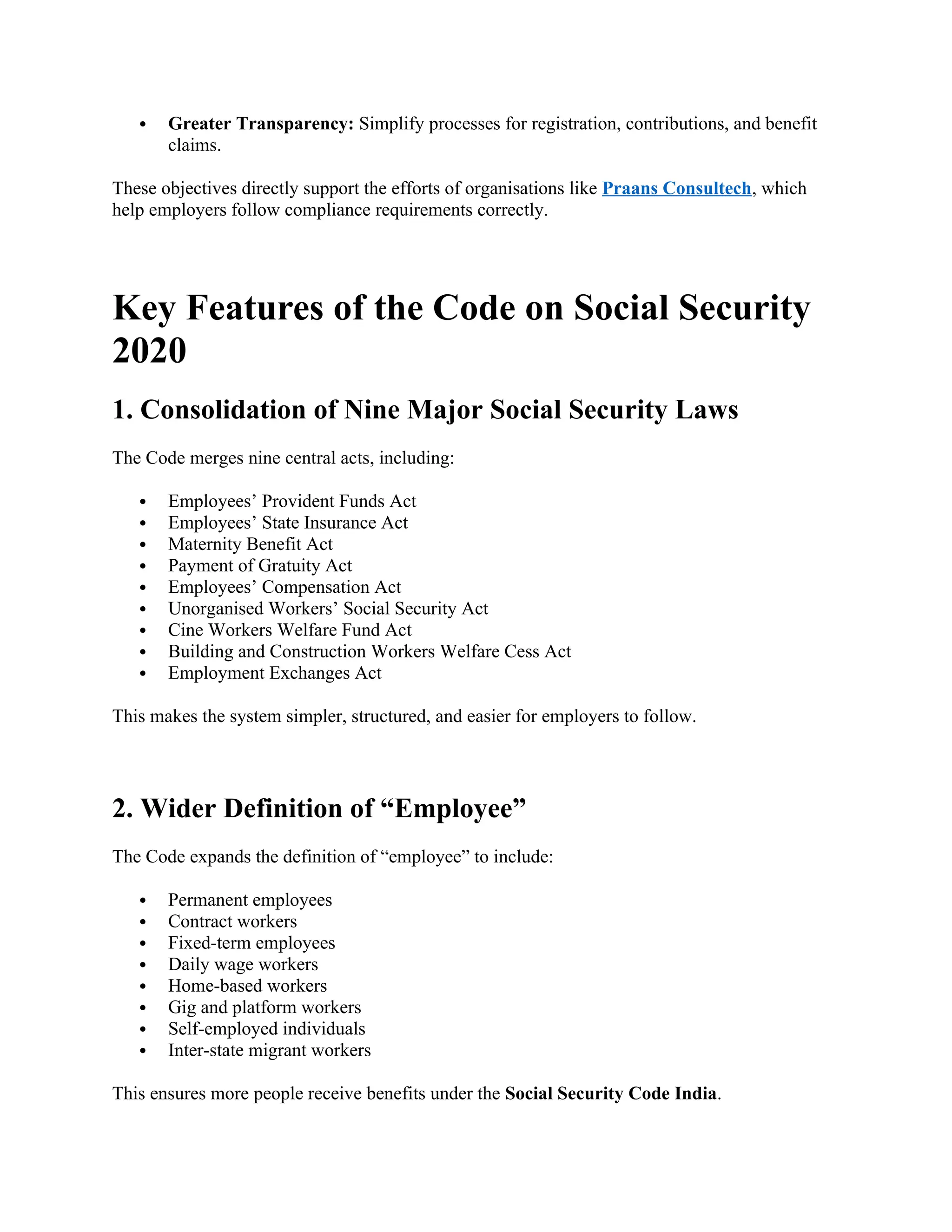 Code on Social Security 2020: Key Provisions, Benefits & Compliance ...