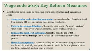 Code on Wages 2019.pptx for employees and | PPTX