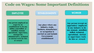 Code on Wages 2019.pptx for employees and | PPTX