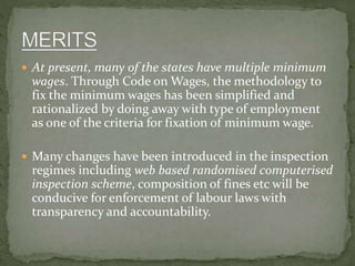 Code on wages act,2019 | PPTX