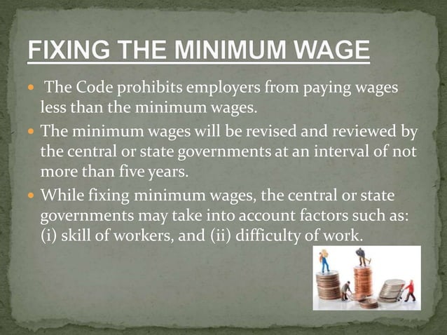 Code on wages act,2019 | PPTX | Job Market | Economy