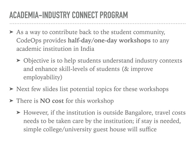 CodeOps Campus Connect Program | PPT