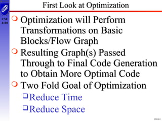 Code optimisation presnted | PPT