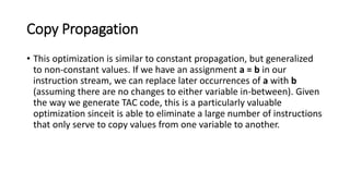 sCode optimization | PPTX | Programming Languages | Computing