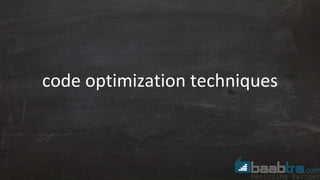 Code optimization | PPTX