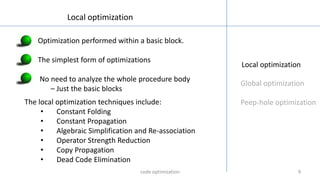 Code optimization | PPTX