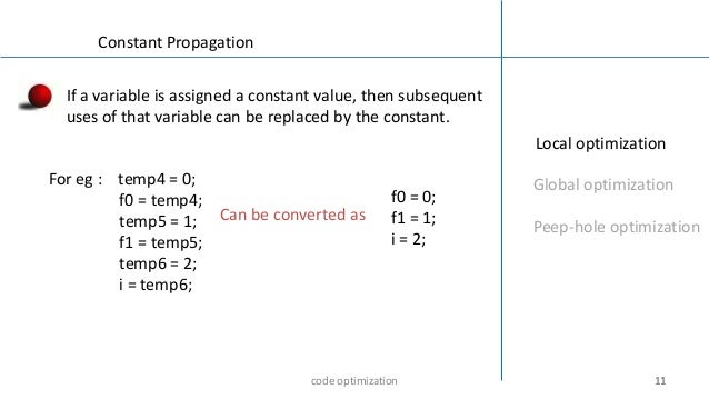 Code Optimization