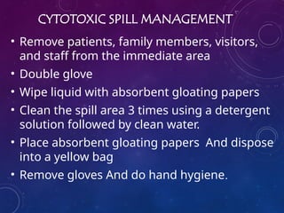 SPILL MENGMENT OF HOSPITAL AND HK STAFF AND NSG STAFF TRANING | PPTX