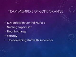 SPILL MENGMENT OF HOSPITAL AND HK STAFF AND NSG STAFF TRANING | PPTX