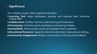 codepenppt application for coder .pptx