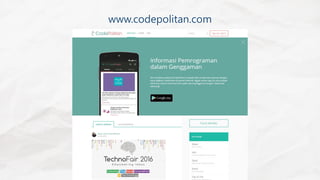 Codepolitan profile 2016 | PPT | Free Download