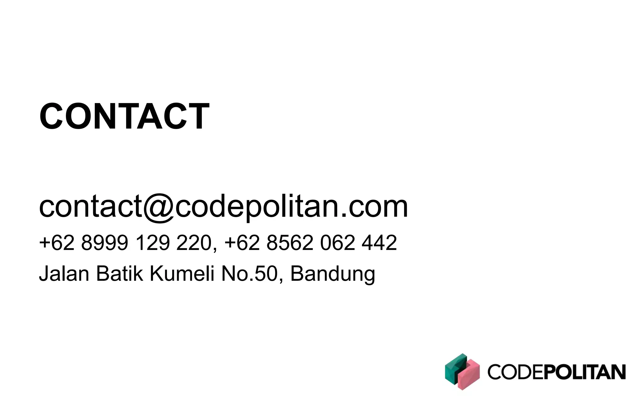 CodePolitan Media Partner SOP | PPT