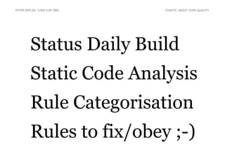 Code Quality Assurance with PMD (2004) | PPT