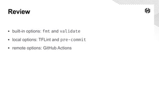 Code quality for Terraform | PDF | Programming Languages | Computing