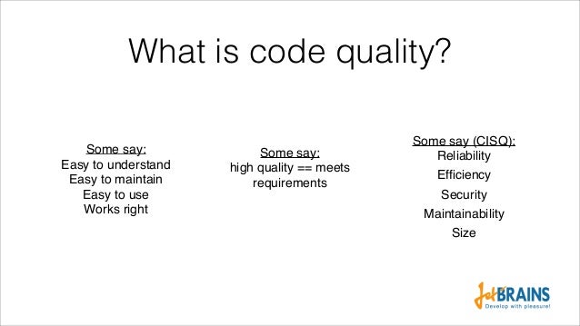 Tools and Techniques that help maintain a high quality code base
