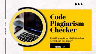 Code Plagiarism Checker - Code Quiry | PPT