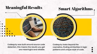 Code Plagiarism Checker - Code Quiry | PPT