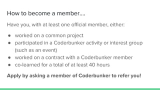 Coderbunker members recruitment | PDF | Career Planning | Careers