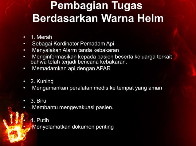 code red, tanda bahaya kebakaran di rumah sakit.pptx