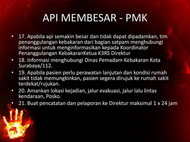 code red, tanda bahaya kebakaran di rumah sakit.pptx