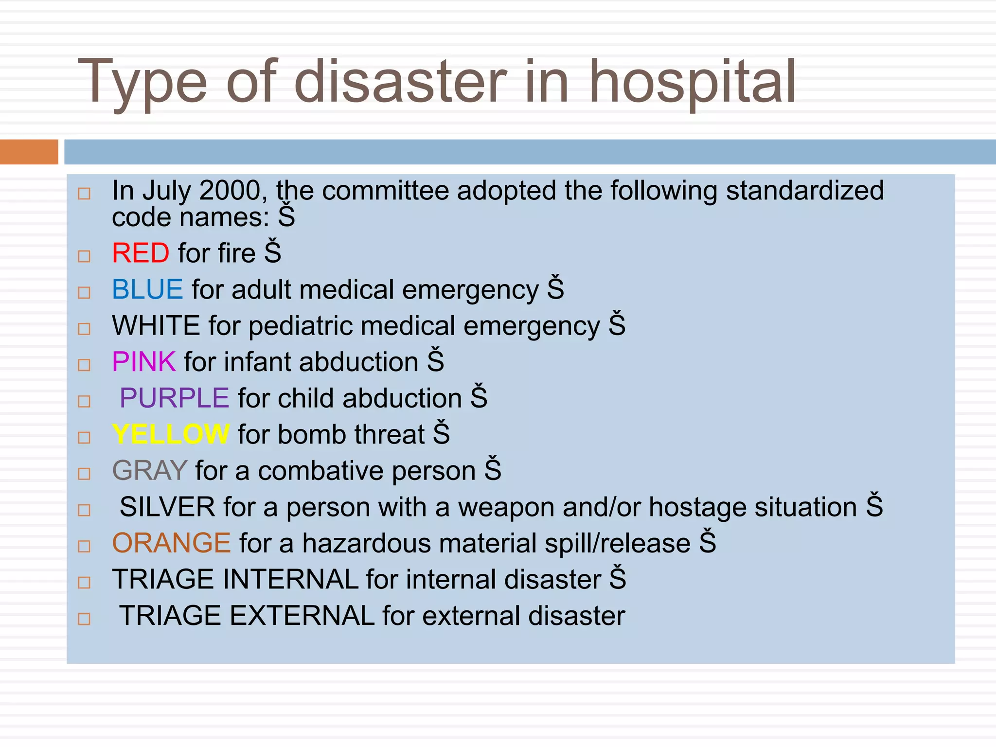 Code red policy in health care services for MHA course.pptx