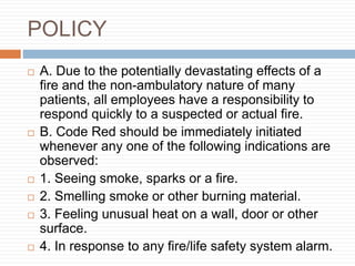 Code red policy in health care services for MHA course.pptx