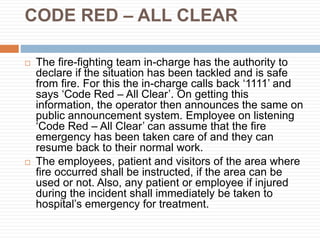 Code red policy in health care services for MHA course.pptx