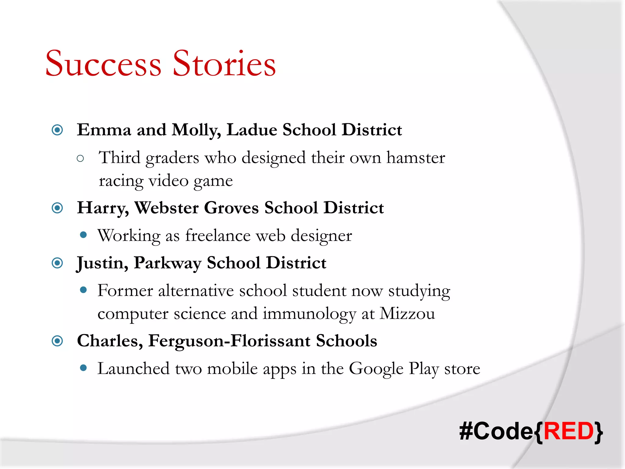 Code RED Product Overview | PPTX | Education