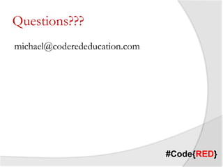 Code RED Product Overview | PPTX | Education