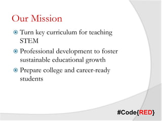 Code RED Product Overview | PPTX | Education