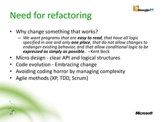Code Refactoring | PPTX