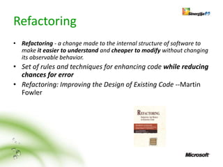 Code Refactoring | PPTX
