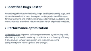 Code Refactoring in Software Development | PDF