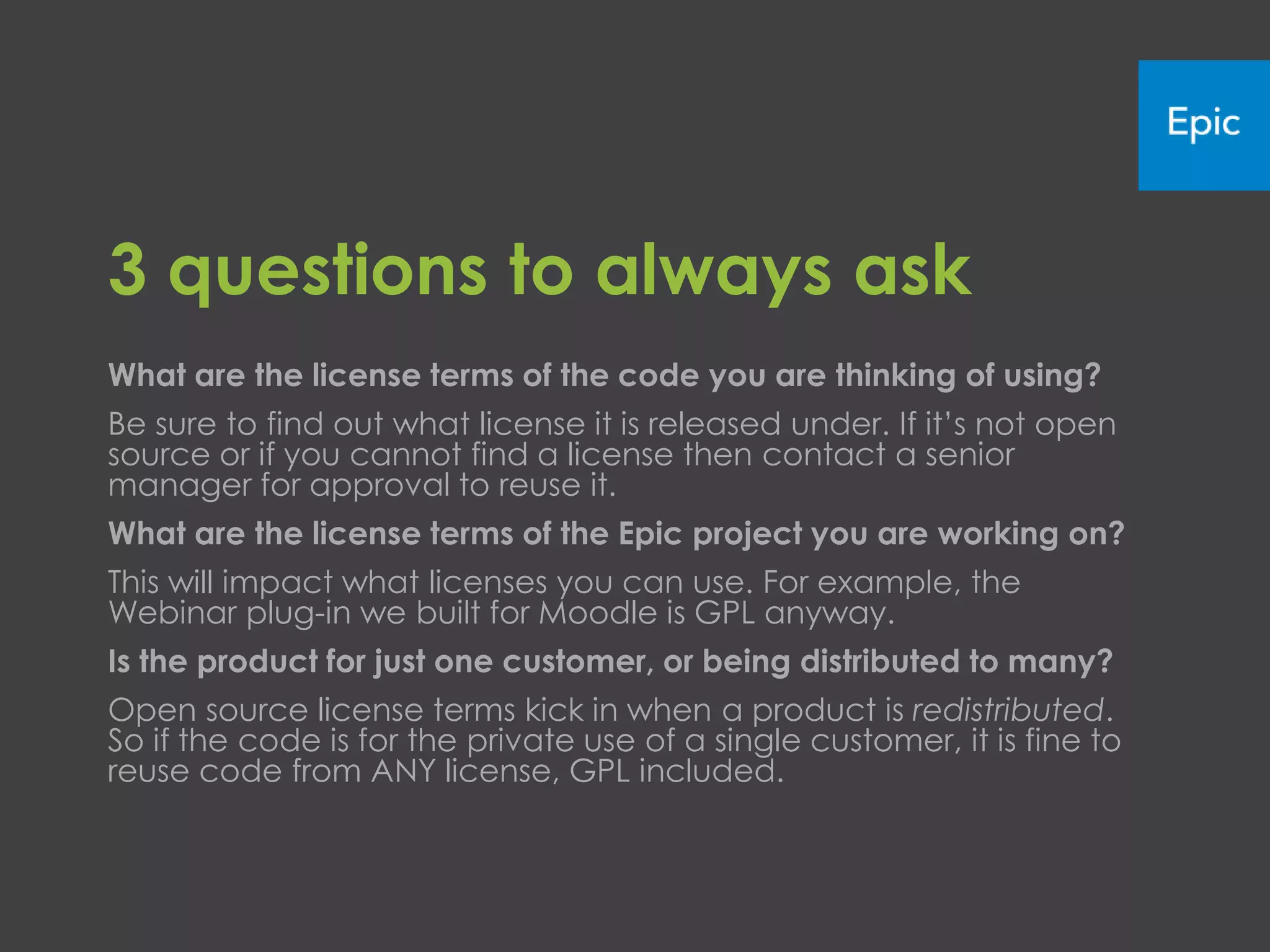 Developer guidelines for using third-party code | PPTX